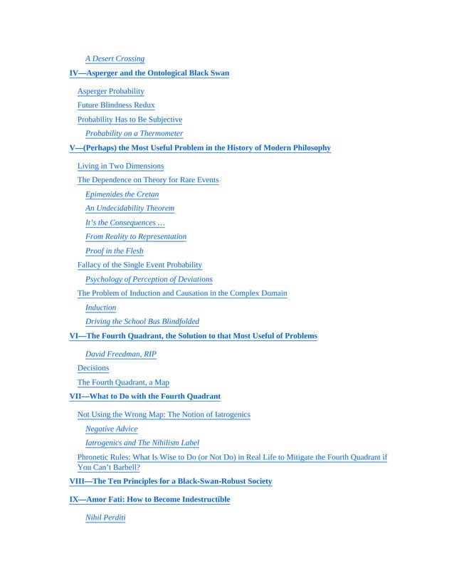 Taleb - The Black Swan | PDF | Science