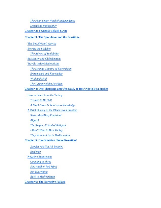 Taleb - The Black Swan | PDF | Science