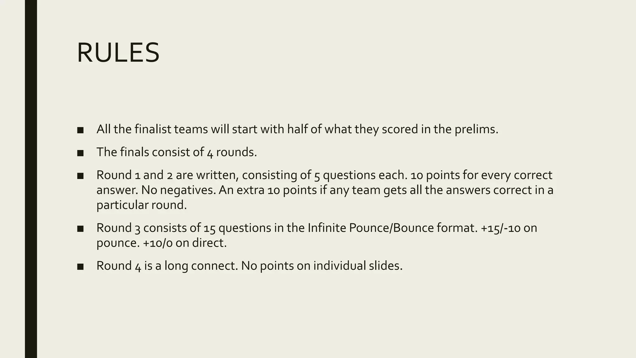 The Black Swan Quiz- Finals | PPTX