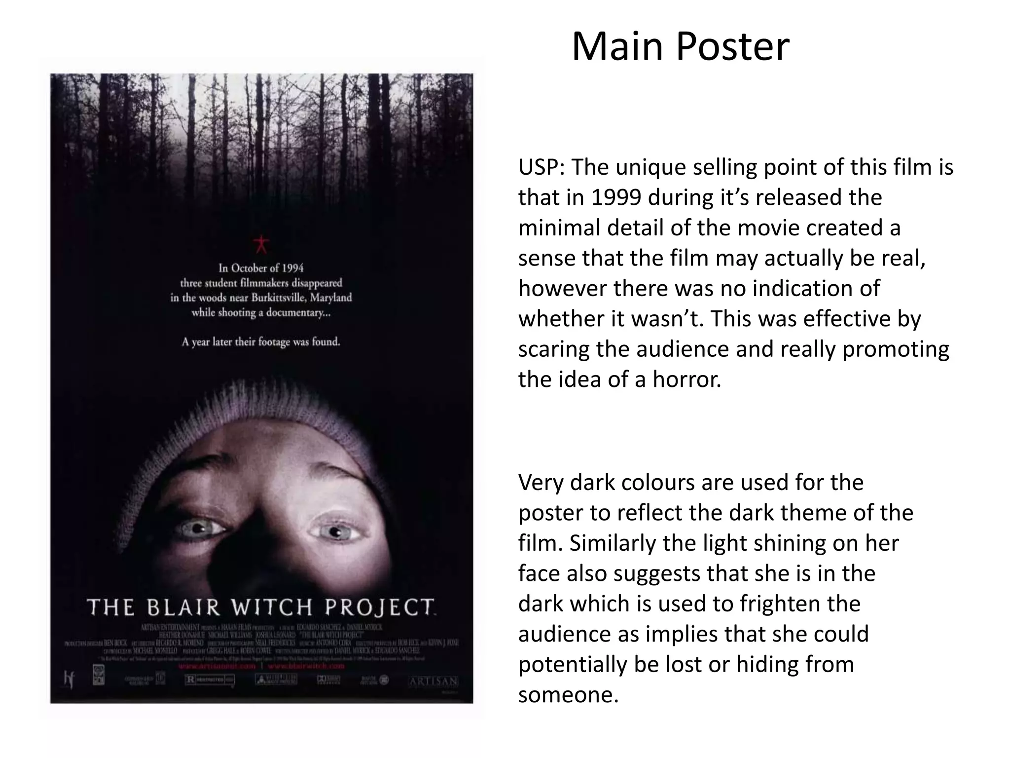 The Blair Witch Project | PPTX