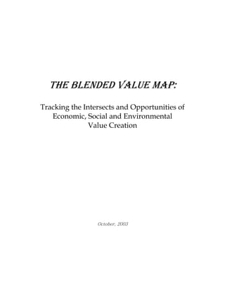 The Blended Value Map | PDF | Non-Profit Organizations | Industries
