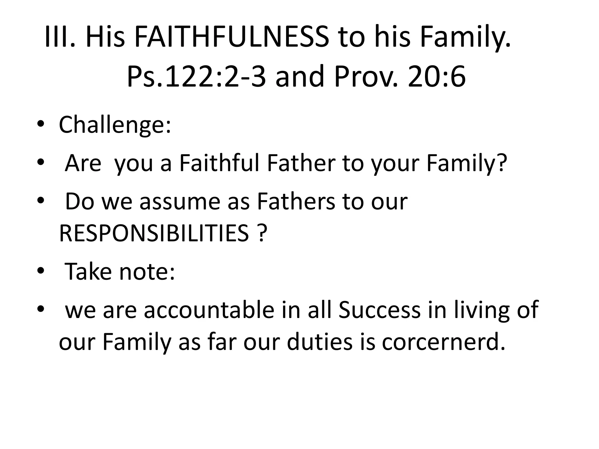 THE BLESSEDNES OF A GODLY FATHER-responsibility | PPTX