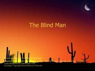 The blind man | PPS
