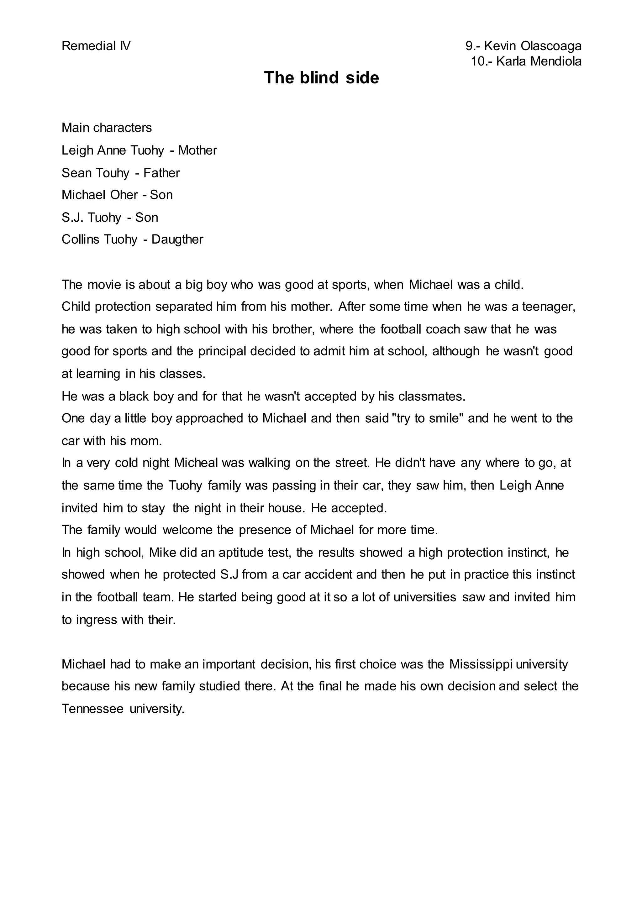 The blind side | PDF