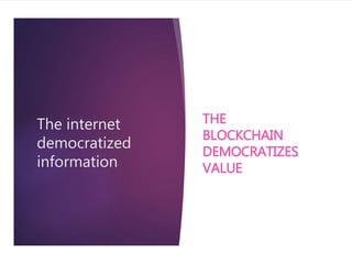 The blockchain disruption | PPT