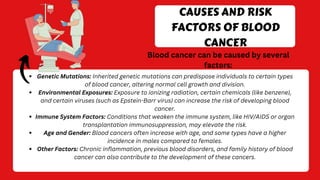 the blood cancer :- introduction ,tyoes,caues treatment | PDF