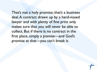 The Blood Covenant - God's Unbreakable Covenant of Grace Pt 3 | PPT