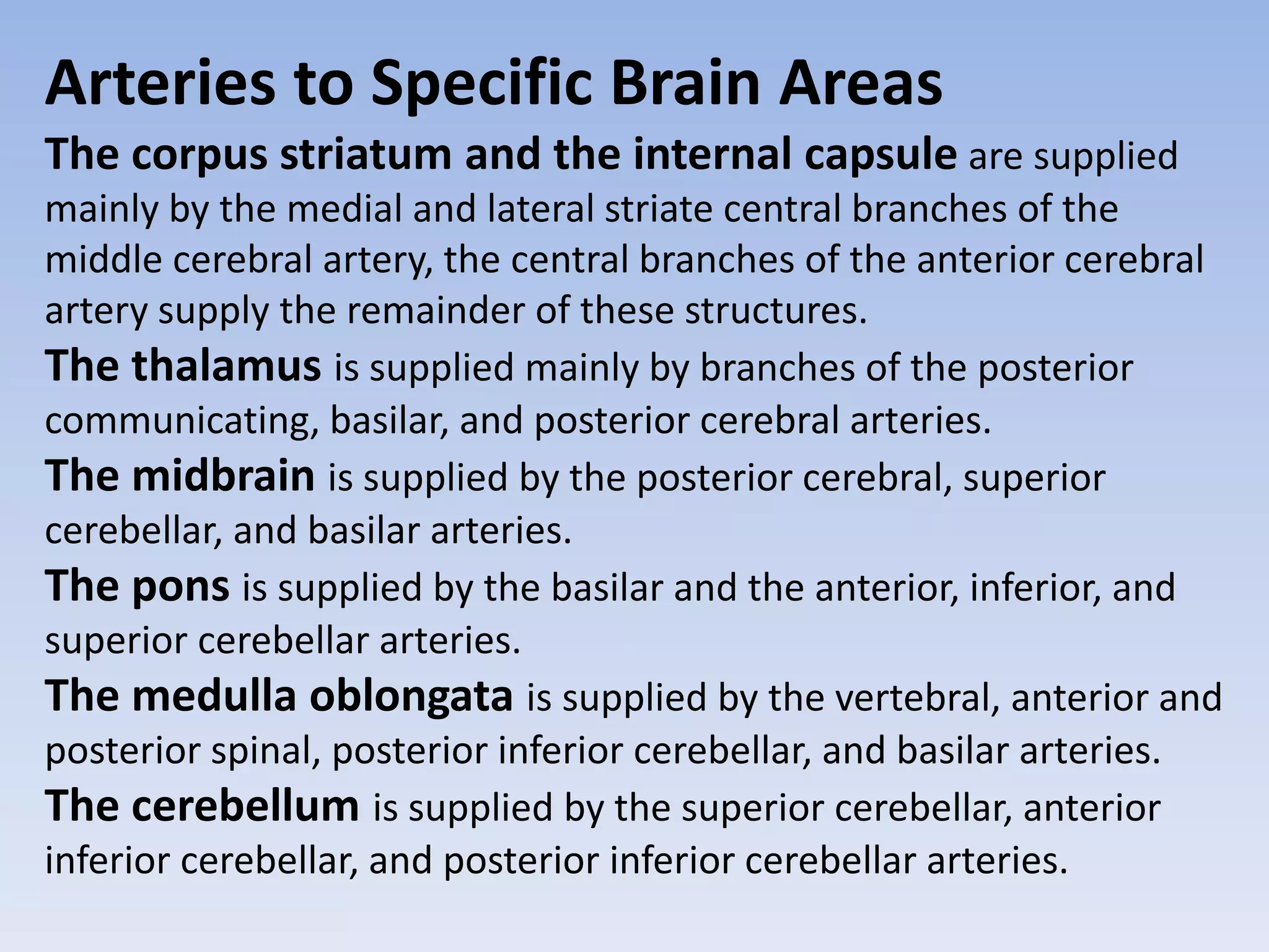 The blood supply of the brain and spinal cord | PPTX