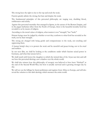 The bloody history of fascism 1. english | DOC