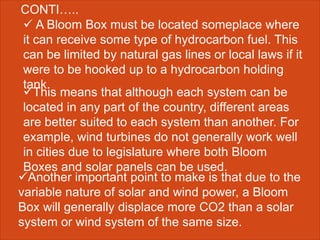 The bloom box | PPTX