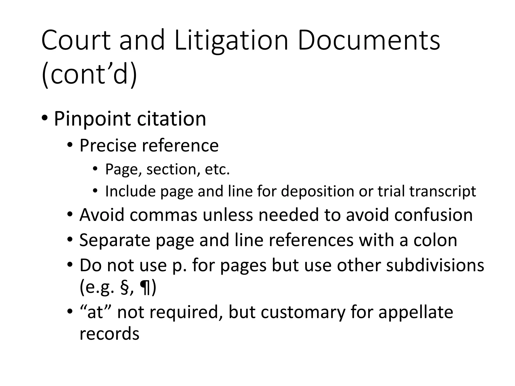 The Bluebook for Moot Court | PPTX | Law