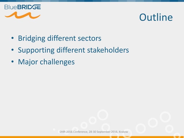 The BlueBRIDGE multidisciplinary & multi-sector approach: challenges ...