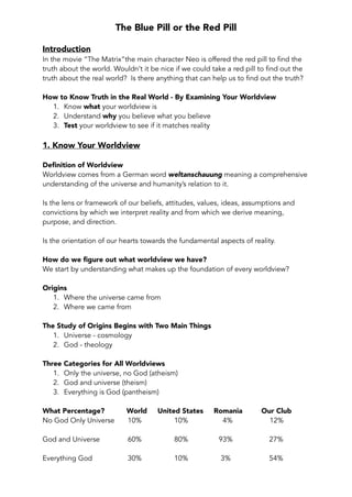 The Blue Pill or The Red Pill - A4 | PDF