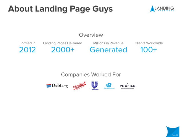 The Landing Page Blueprint: How to build high converting landing pages | PPT