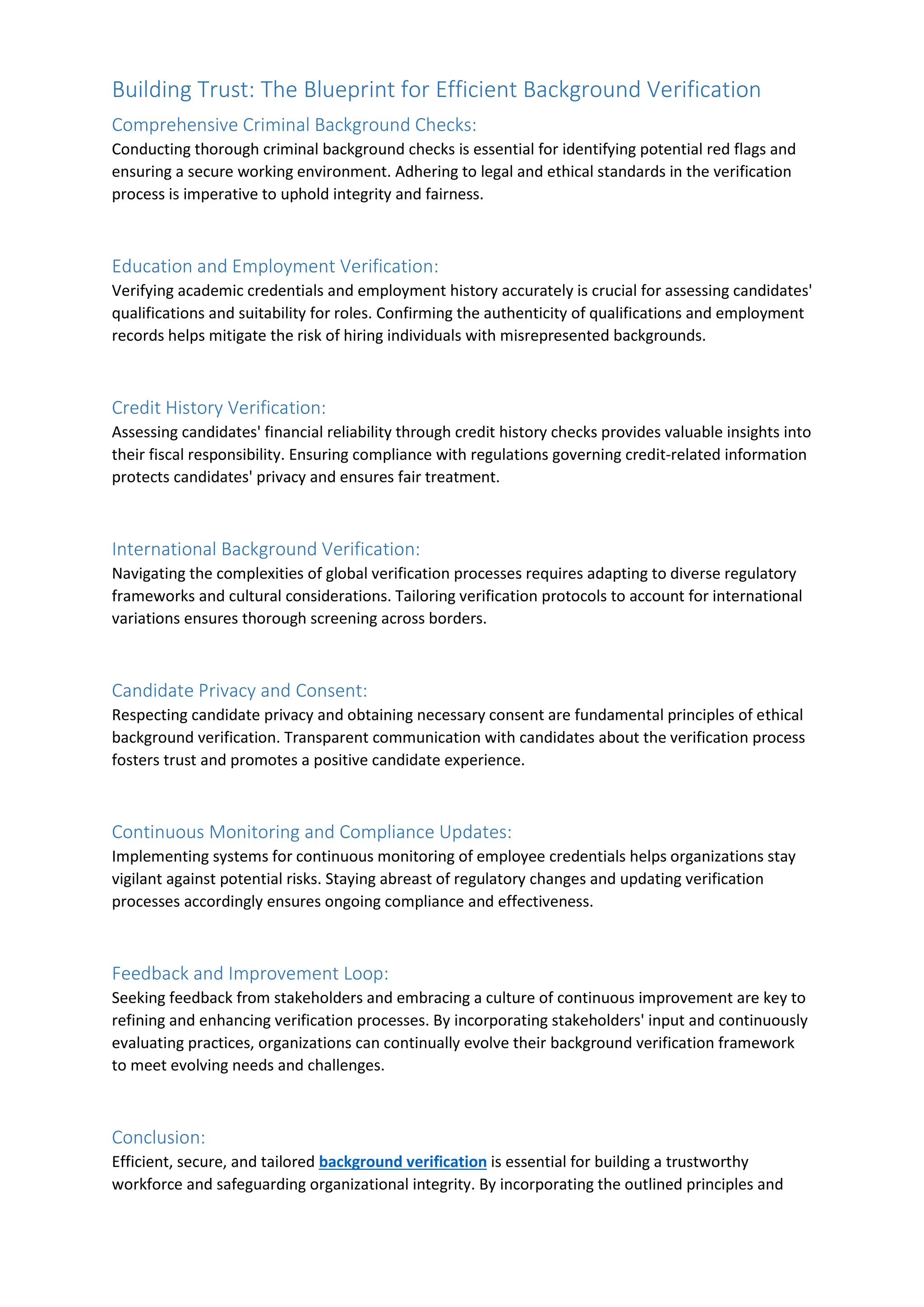 Building Trust: The Blueprint for Efficient Background Verification | DOCX