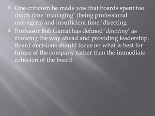 Roles and Functions of Board of directors | PPTX