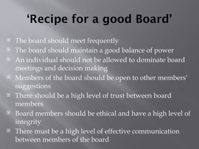 Roles and Functions of Board of directors | PPTX