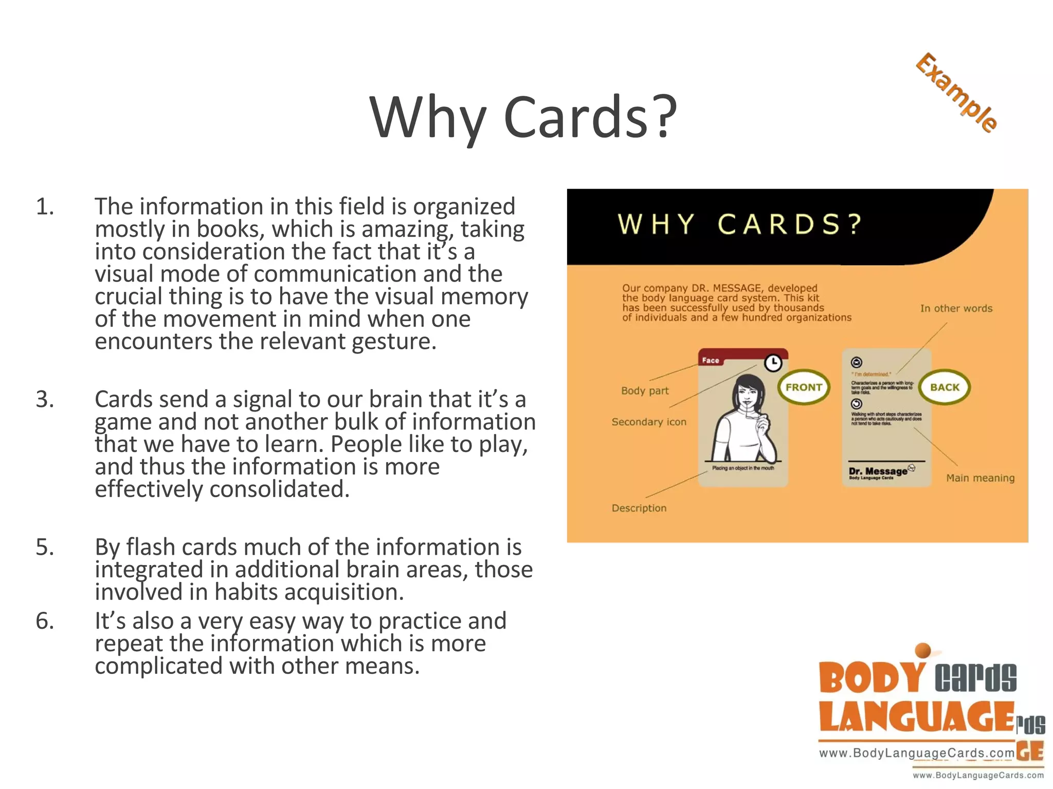 The Body Language Cards | PPT