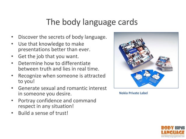 The Body Language Cards | PPT