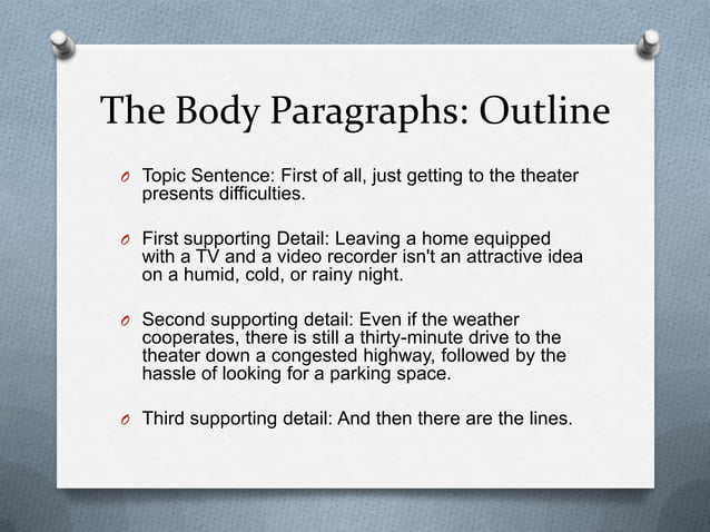 The body paragraphs | PPT