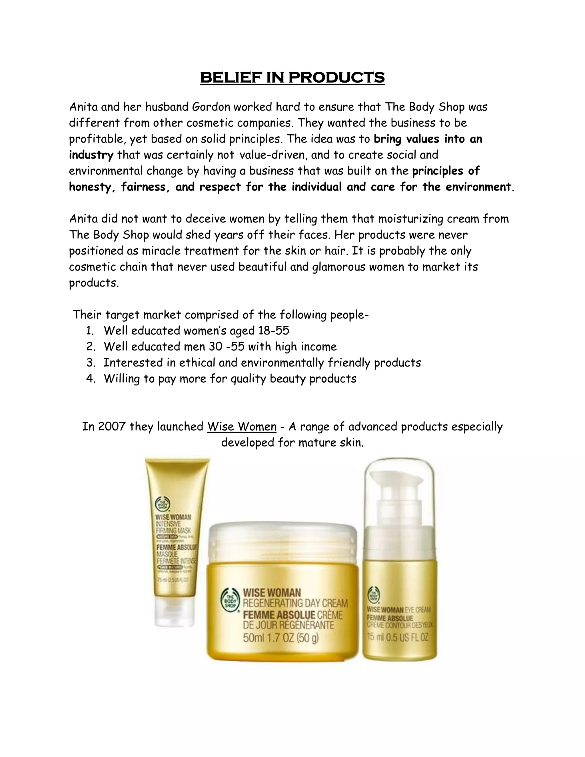The Body Shop - Case Study | PDF