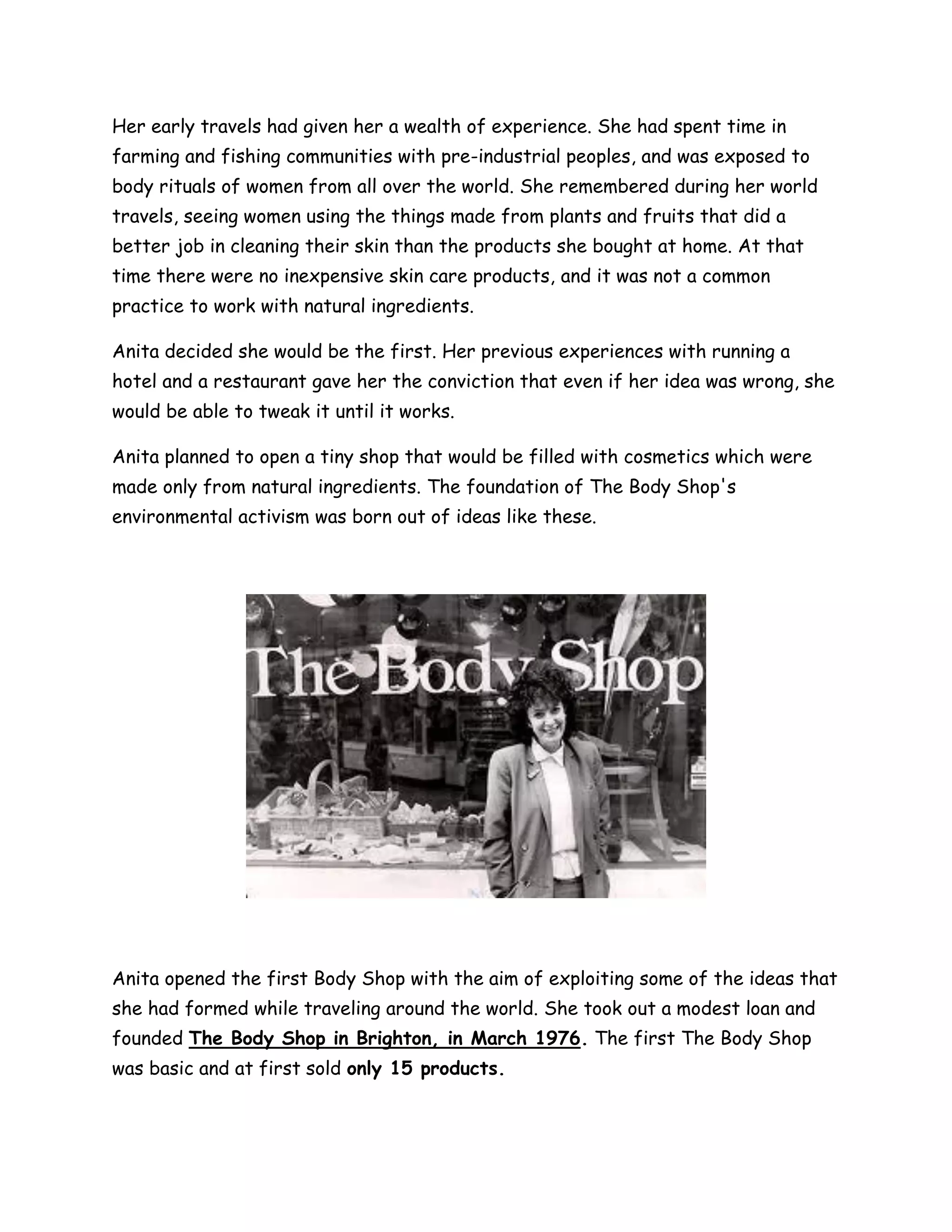 The Body Shop - Case Study | PDF