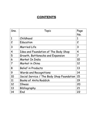 The Body Shop - Case Study | PDF
