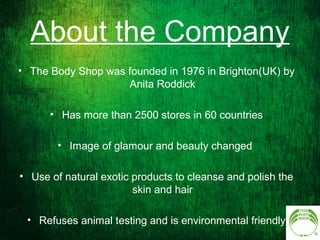 The body shop | PPT