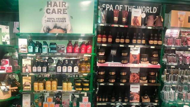 The body shop store layout ppt | PDF | Business | Business and Finance