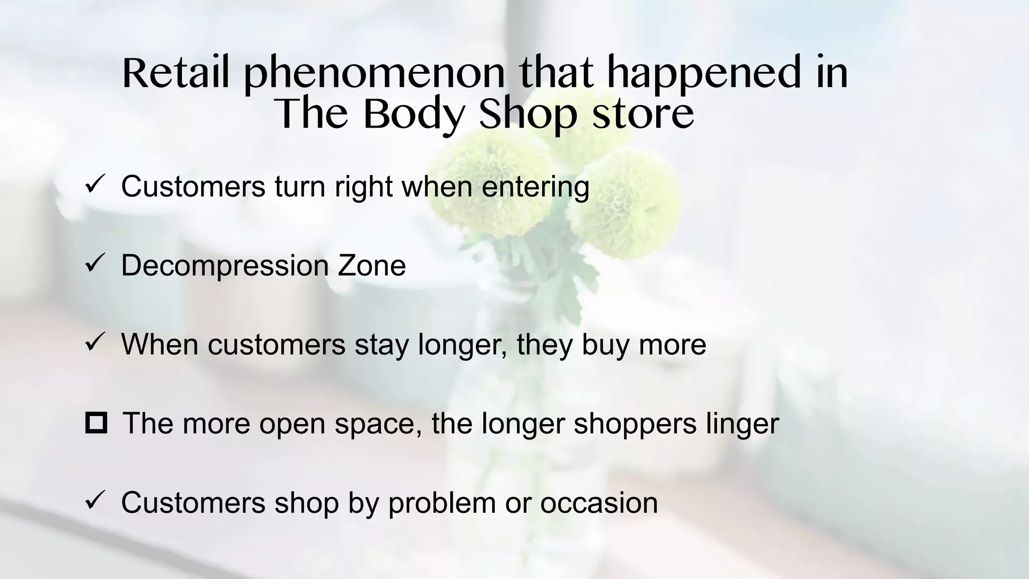 The body shop store layout PPT | PPT