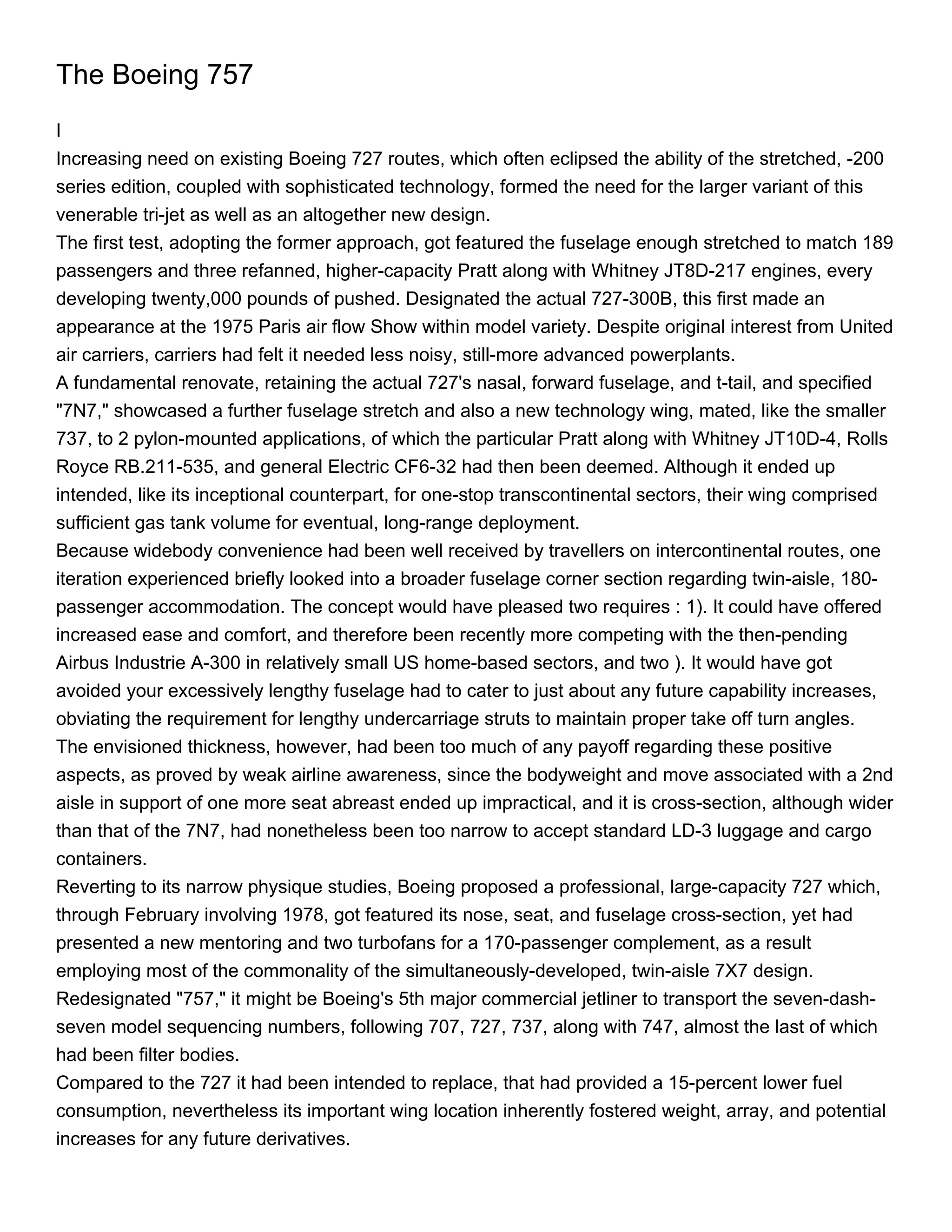 The Boeing 757 | PDF