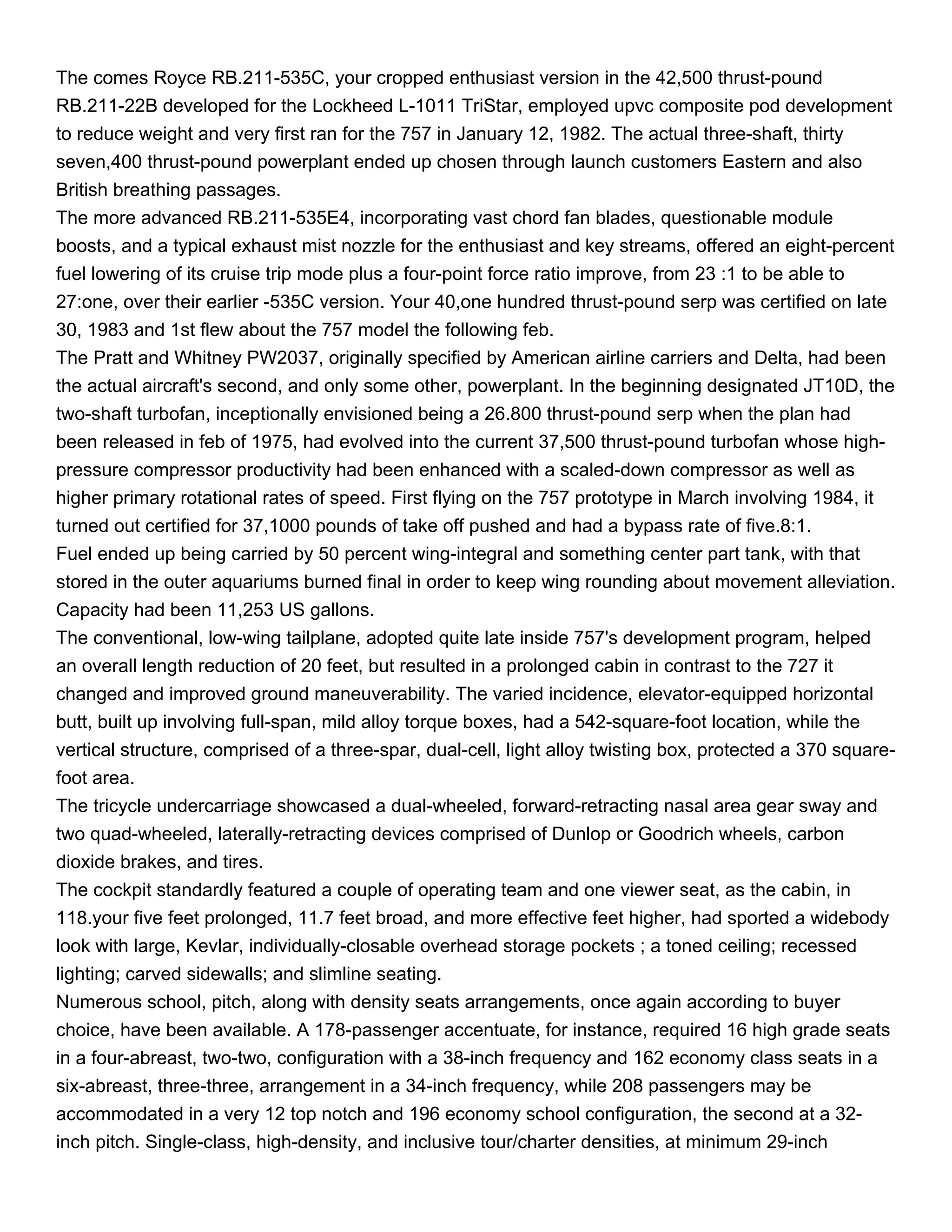 The Boeing 757 | PDF