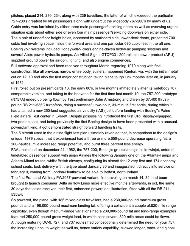 The Boeing 757 | PDF