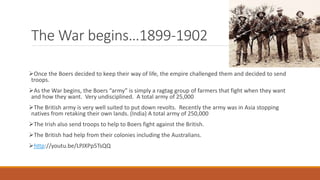 The Boers War | PPTX