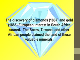 The boer war and diamonds | PPT