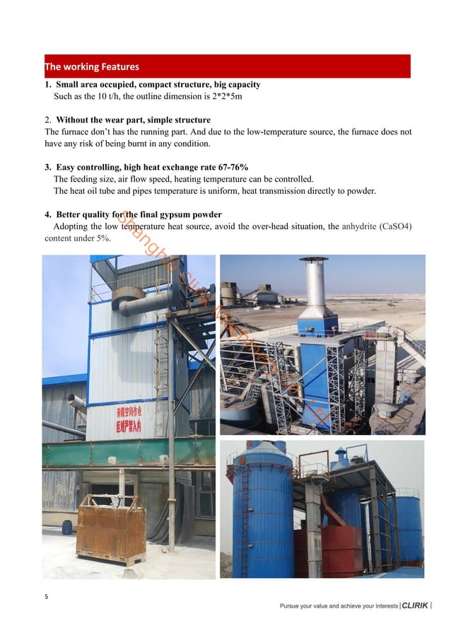 The boiling furnace for gypsum industry, gypsum powder production line ...