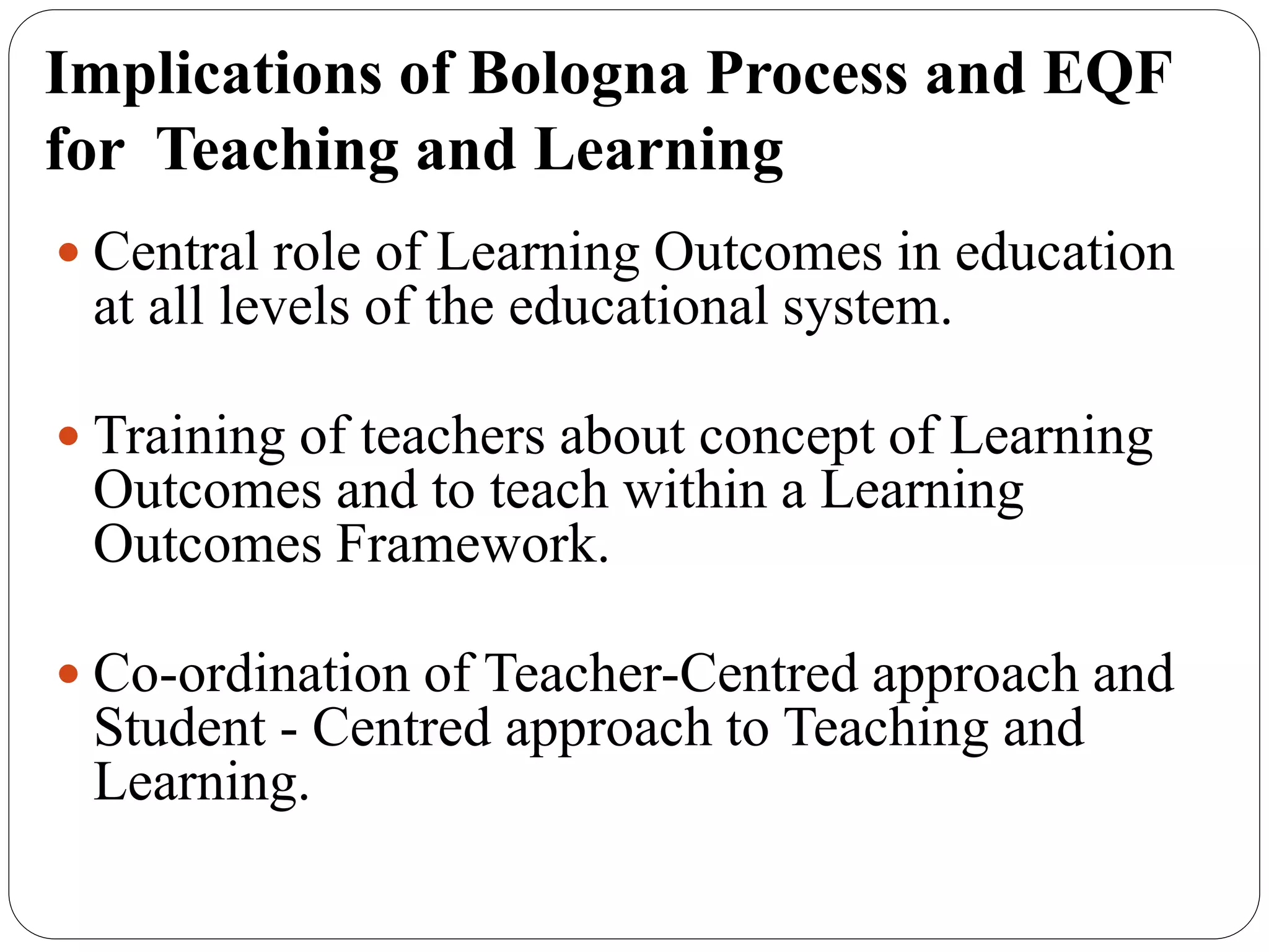 The bologna process | PPT