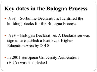 The bologna process | PPTX