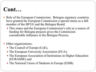 The bologna process | PPTX