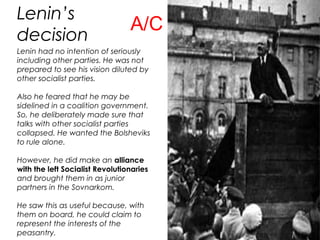 The Bolshevik Consolidation of Power | PPT