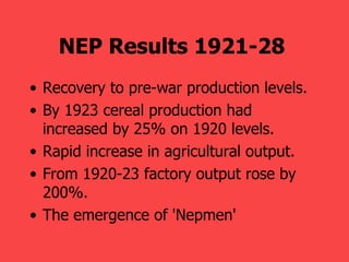 The bolsheviks in power | PPT