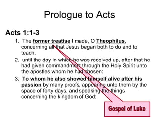 The Book Of Acts Outlined | PPT
