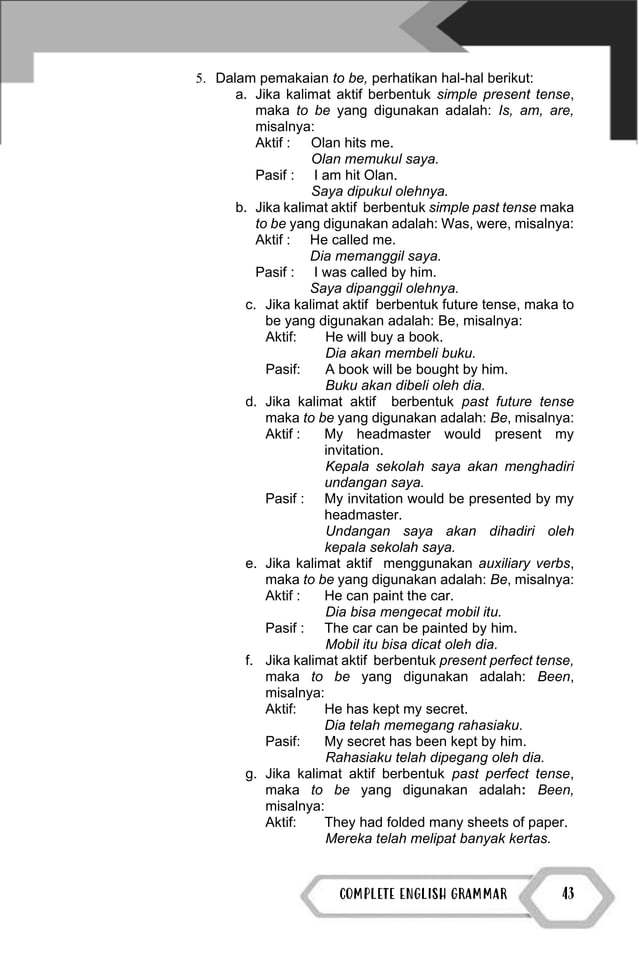 The Book Of Complete English Grammar Tata Bahasa Inggris Lengkap Pdf