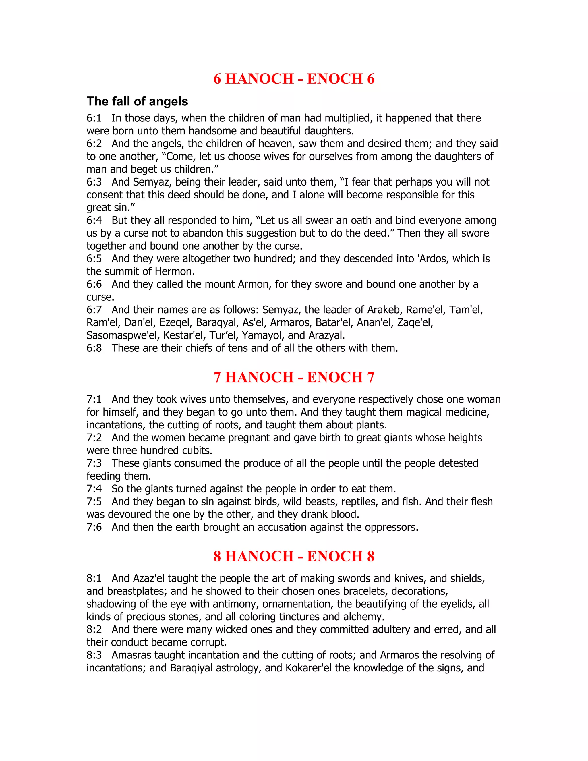 The Book of Enoch | PDF