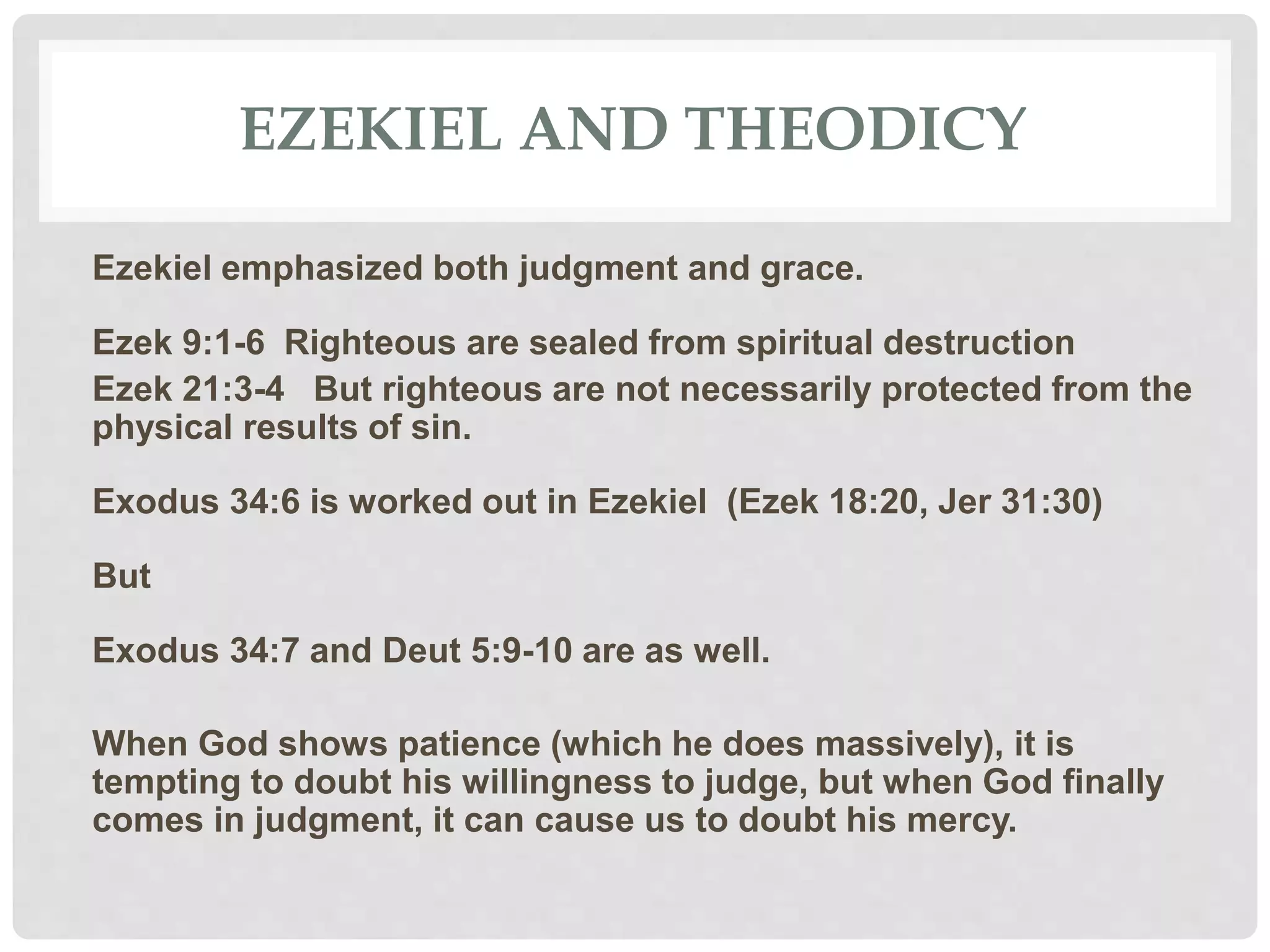 The Book of Ezekiel | PPTX