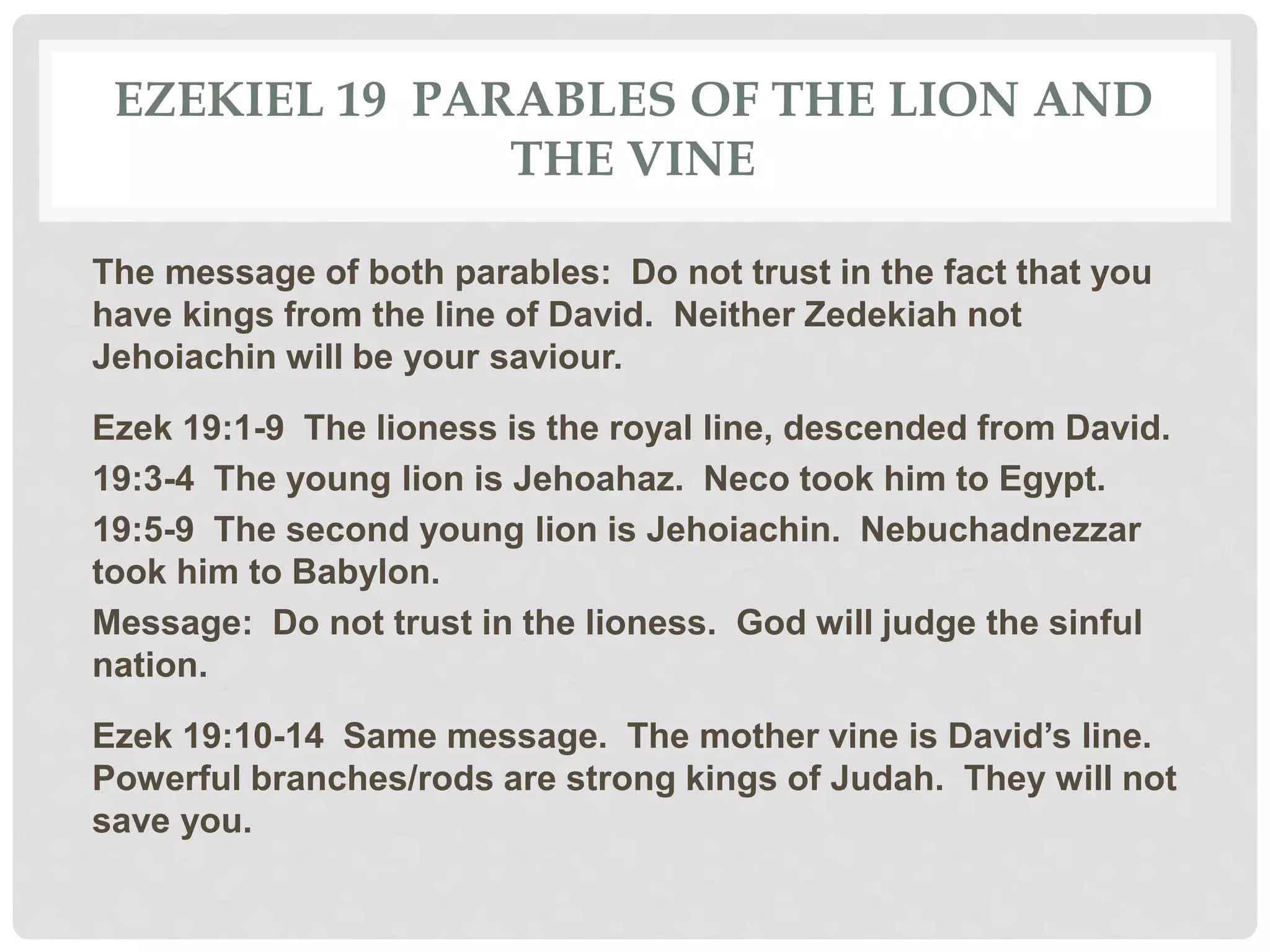 The Book of Ezekiel | PPTX