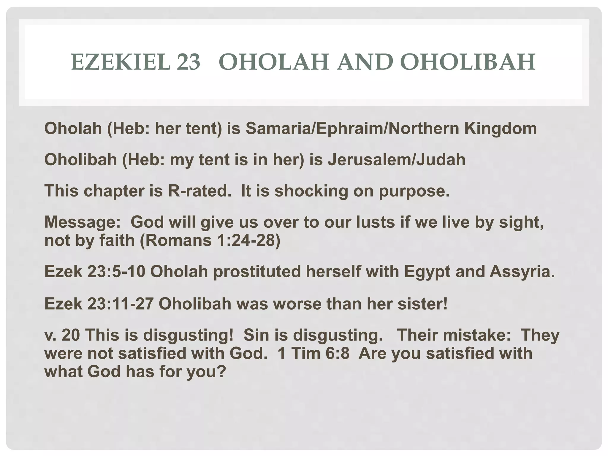 The Book of Ezekiel | PPTX