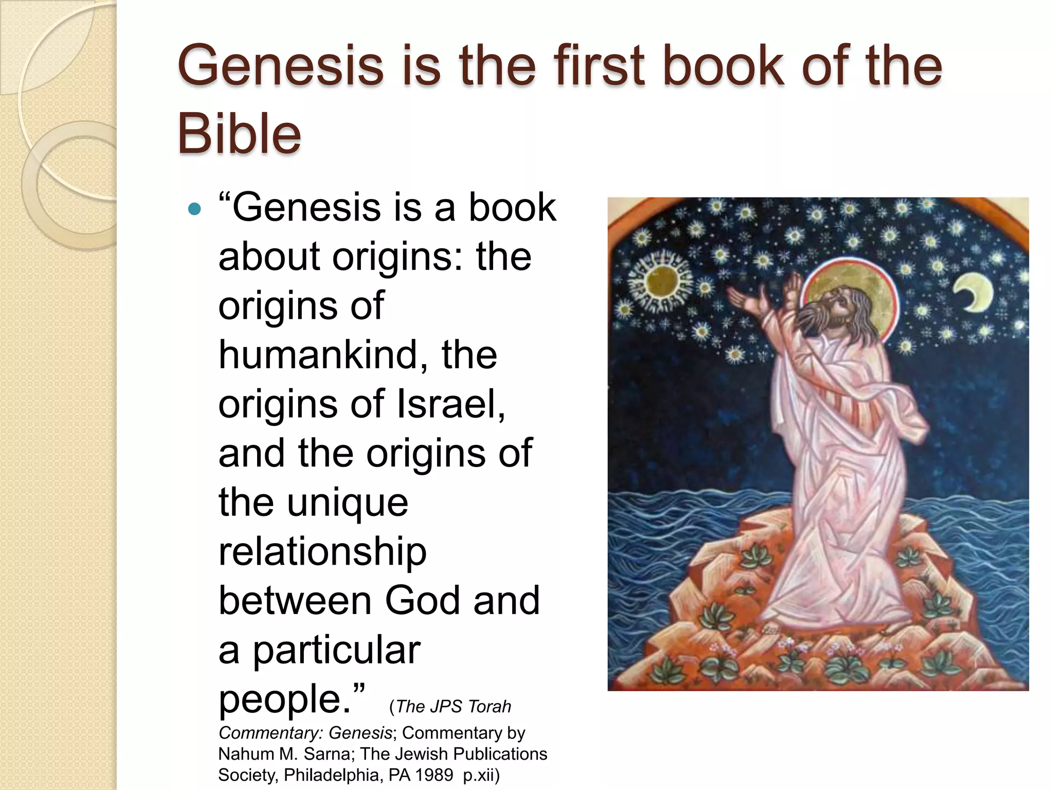The book of genesis | PPTX