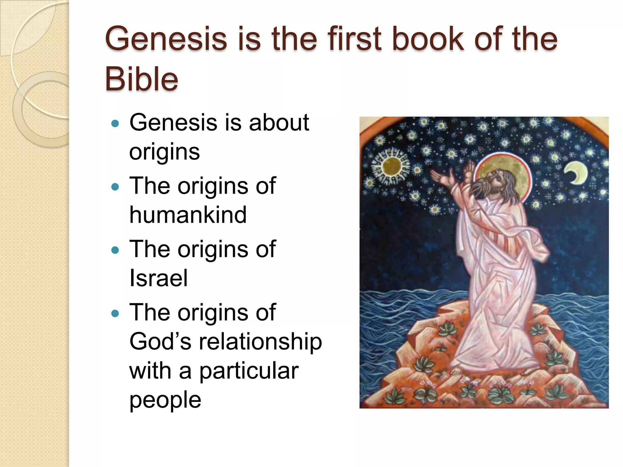 The book of genesis | PPTX