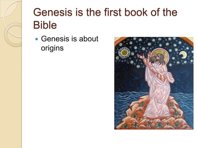 The book of genesis | PPTX
